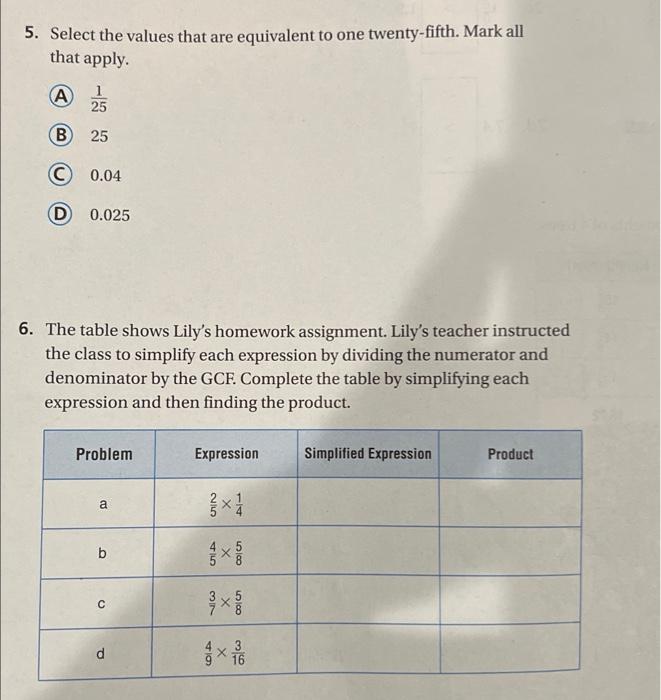 Solved 5. Select the values that are equivalent to one | Chegg.com