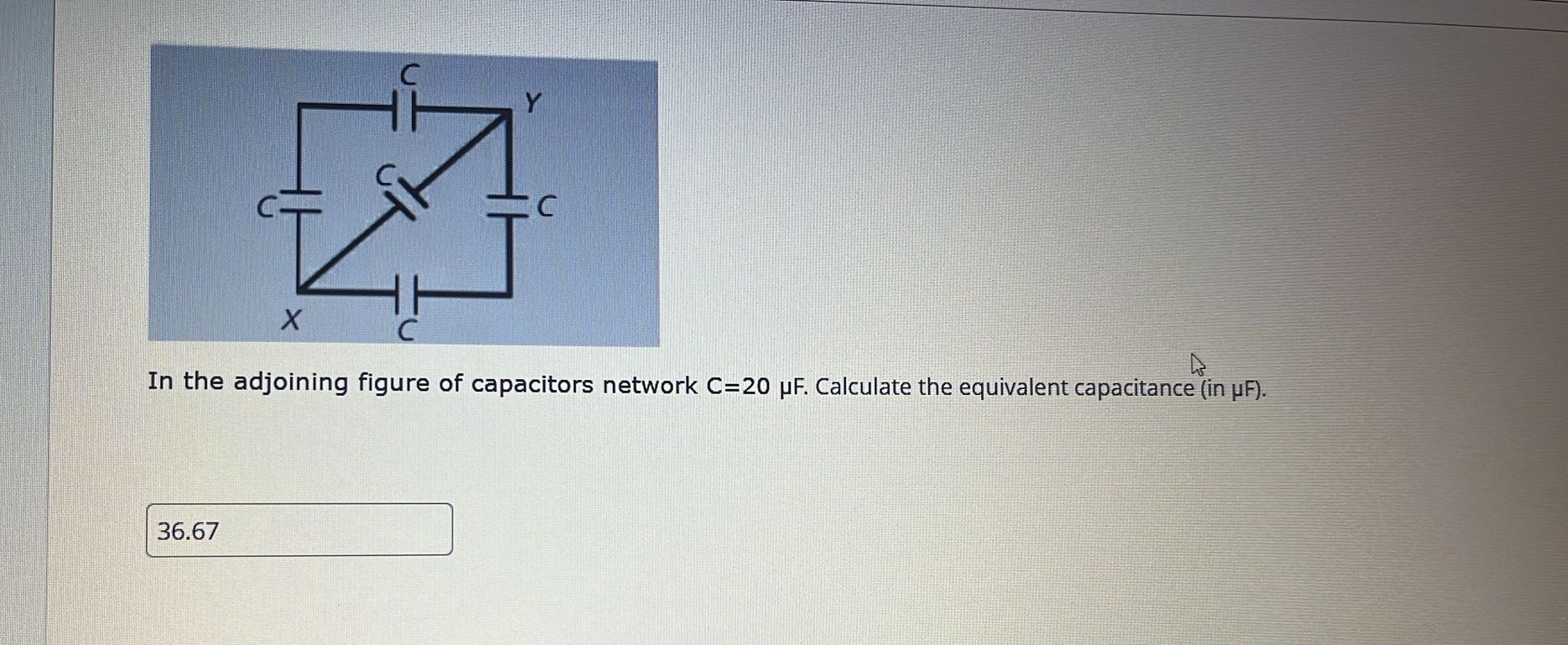 Solved by an EXPERT In the adjoining figure of capacitors network C=20μF. | Chegg.com