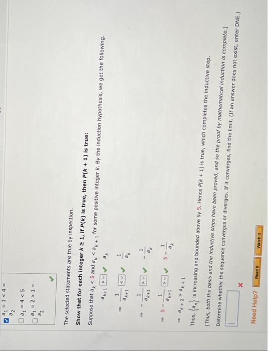 Solved My question is with the last part, "determine whether | Chegg.com