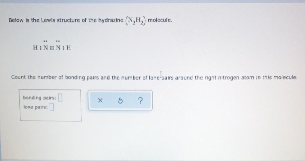 Lewis Structure For Hydrazine