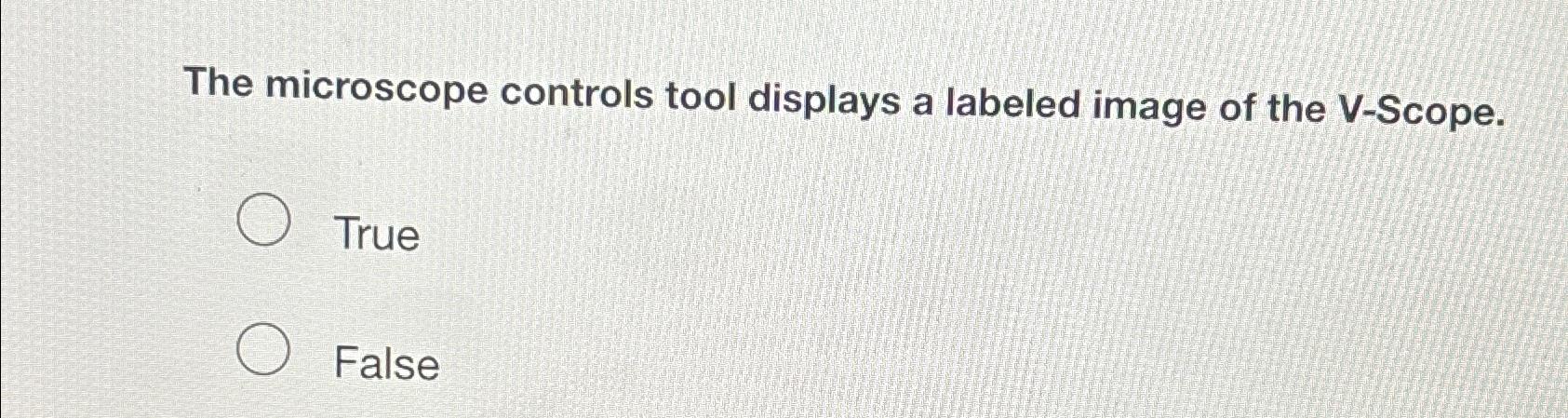 Solved The microscope controls tool displays a labeled image | Chegg.com