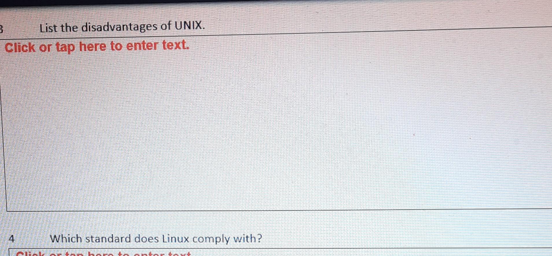 Solved 4 Which standard does Linux comply with? As part of | Chegg.com