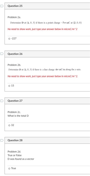 Solved D Question 25 Problem 2a. Determine Dat (1,0,3) if | Chegg.com