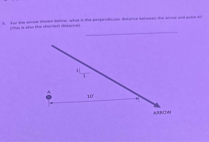 Solved 5. For the arrow shown below, what is the | Chegg.com