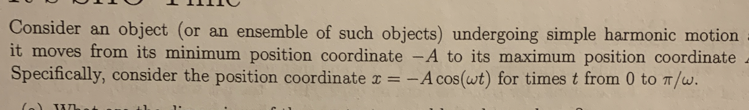 Solved Consider an object (or an ensemble of such objects) | Chegg.com