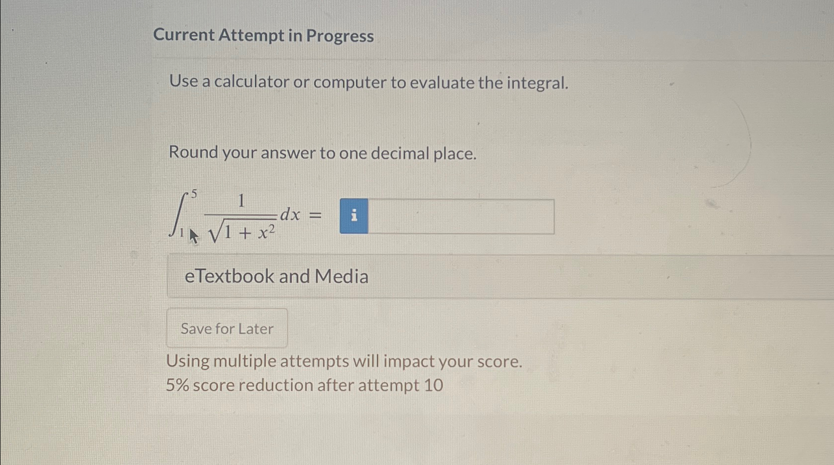 Solved Current Attempt in ProgressUse a calculator or | Chegg.com