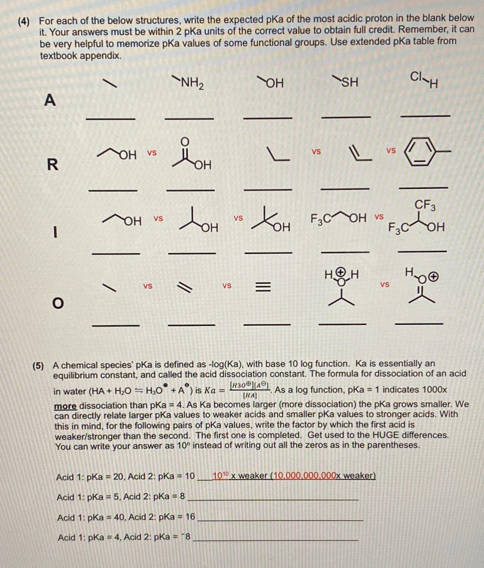 Solved (4) ﻿For each of the below structures, write the | Chegg.com