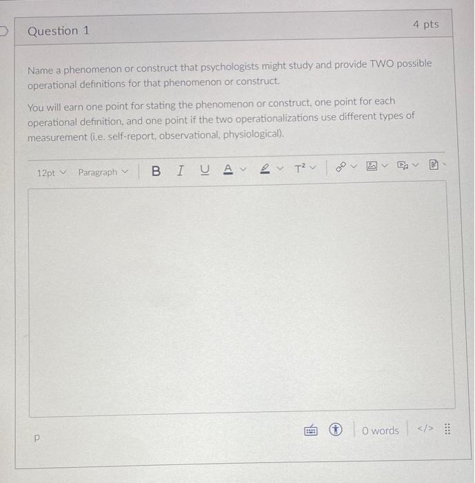 Solved Name a phenomenon or construct that psychologists | Chegg.com