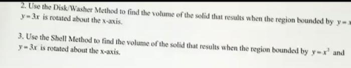 Solved Weser Bethod to find the volume of the solid that | Chegg.com