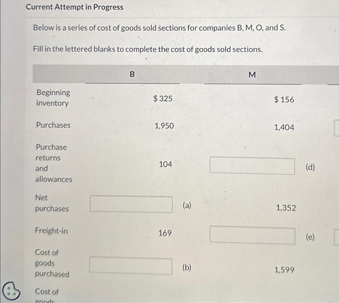 Solved Beginning inventory Purchases Purchase returns and | Chegg.com