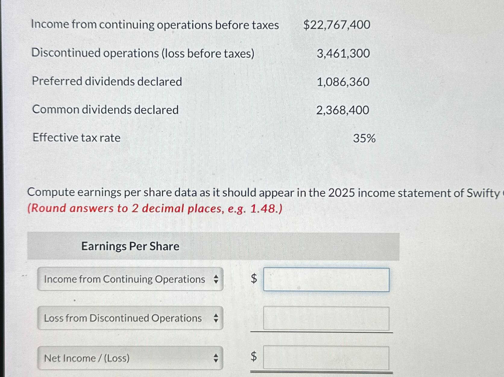 \table[[Income from continuing operations before | Chegg.com