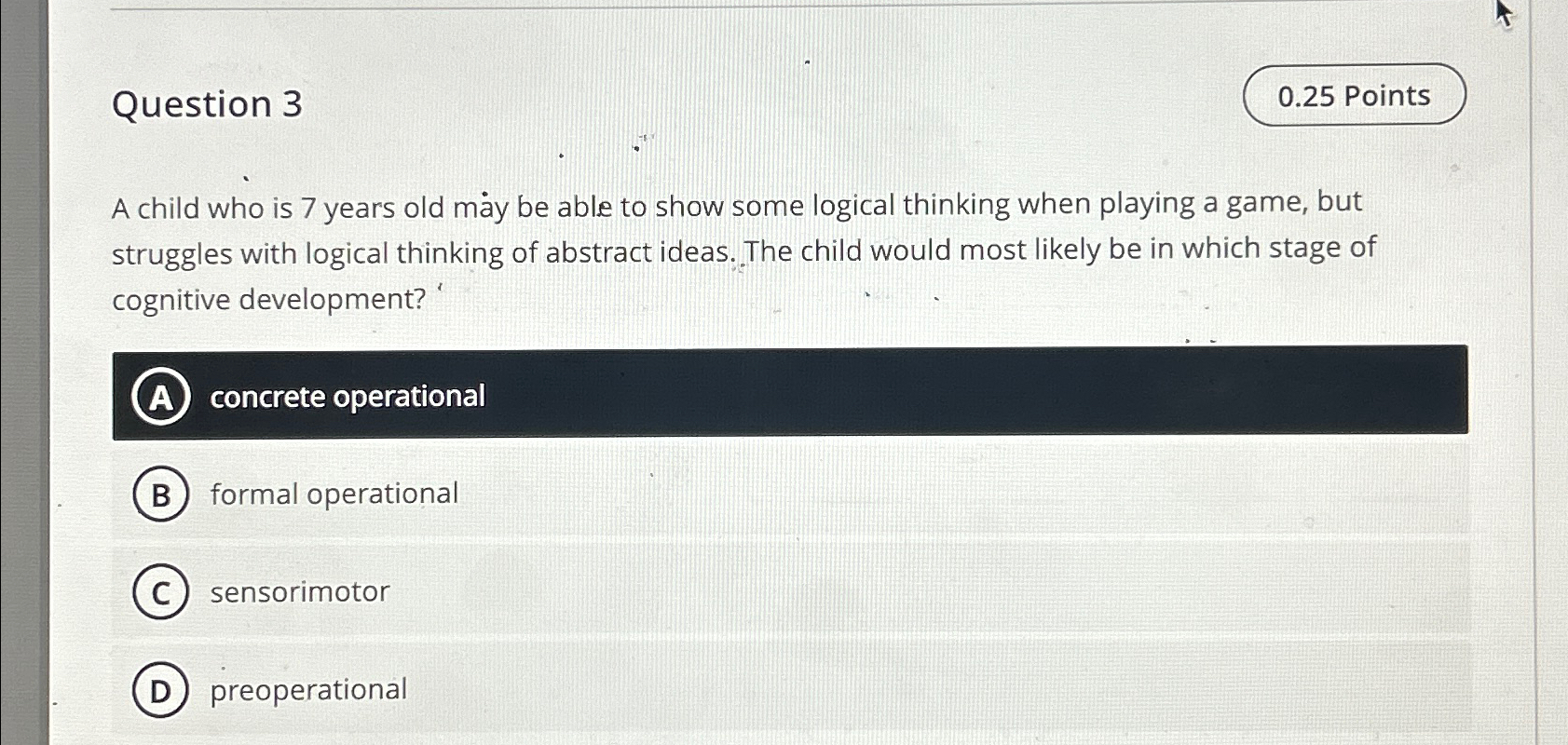 Solved Question 3A child who is 7 ﻿years old may be able to | Chegg.com