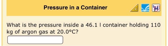 Solved Pressure in a Container a What is the pressure inside | Chegg.com