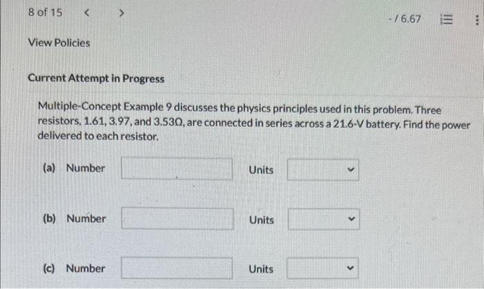 Solved Multiple-Concept Example 9 discusses the physics | Chegg.com