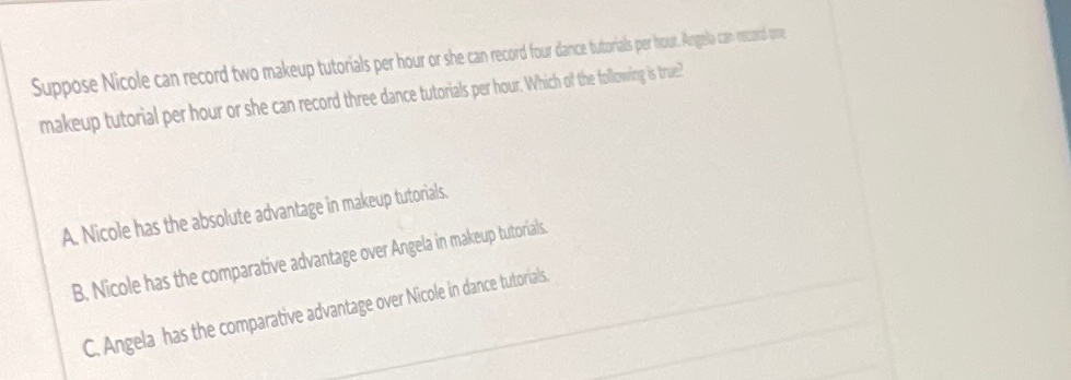 Solved makeup tutorial per hour or she can record three | Chegg.com
