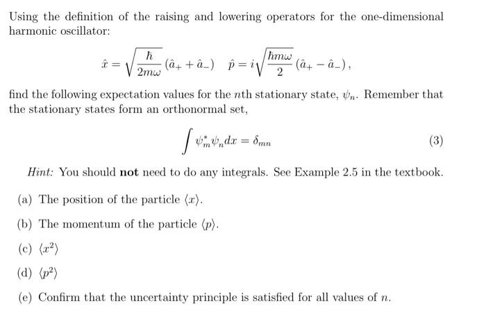 Solved Using the definition of the raising and lowering | Chegg.com