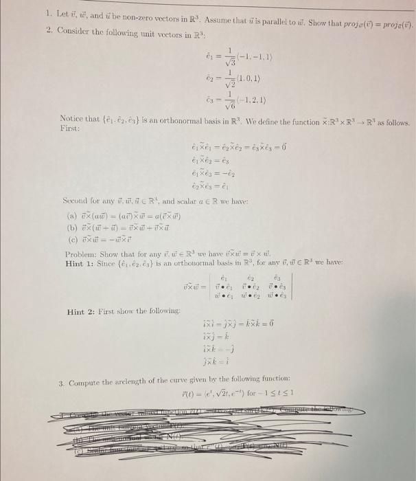 Solved Lot, and be no-ro vectors in R. As that in parallels | Chegg.com