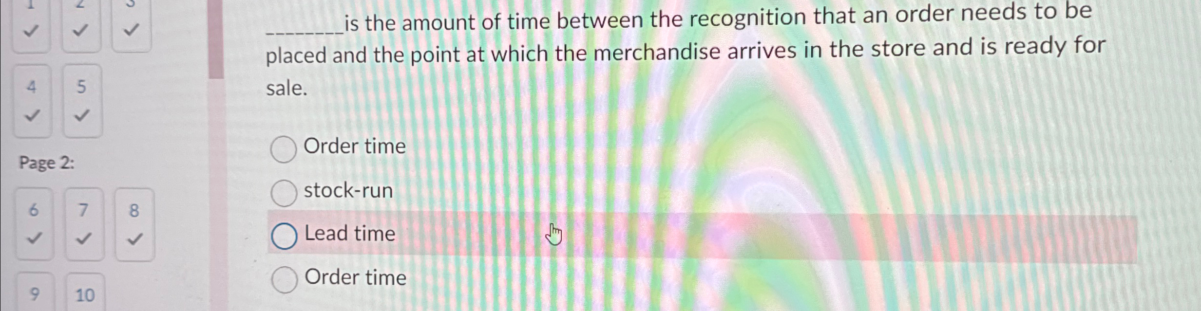 Solved q, ﻿is the amount of time between the recognition | Chegg.com