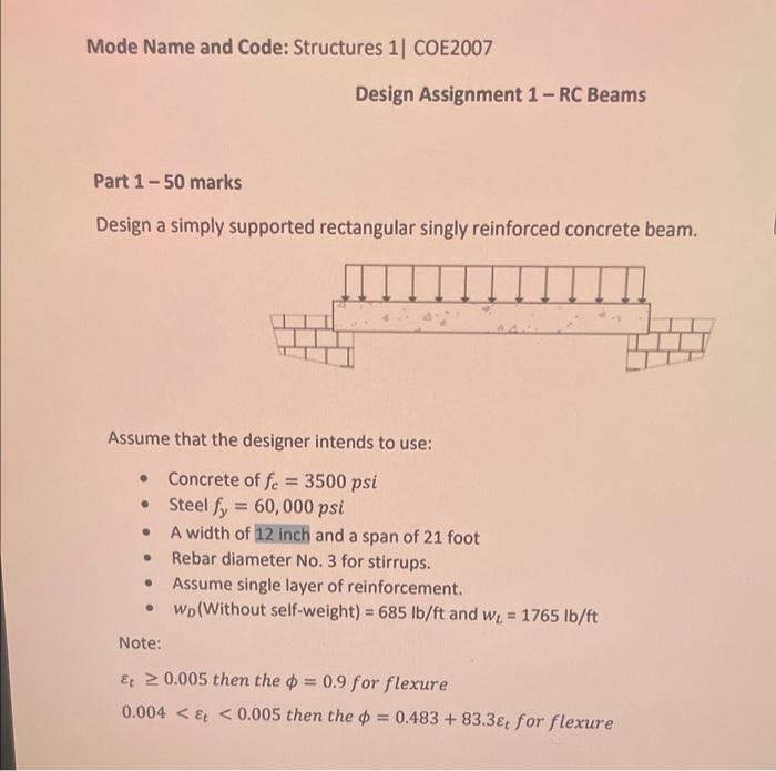 Solved Mode Name and Code: Structures 1| COE2007 Design | Chegg.com