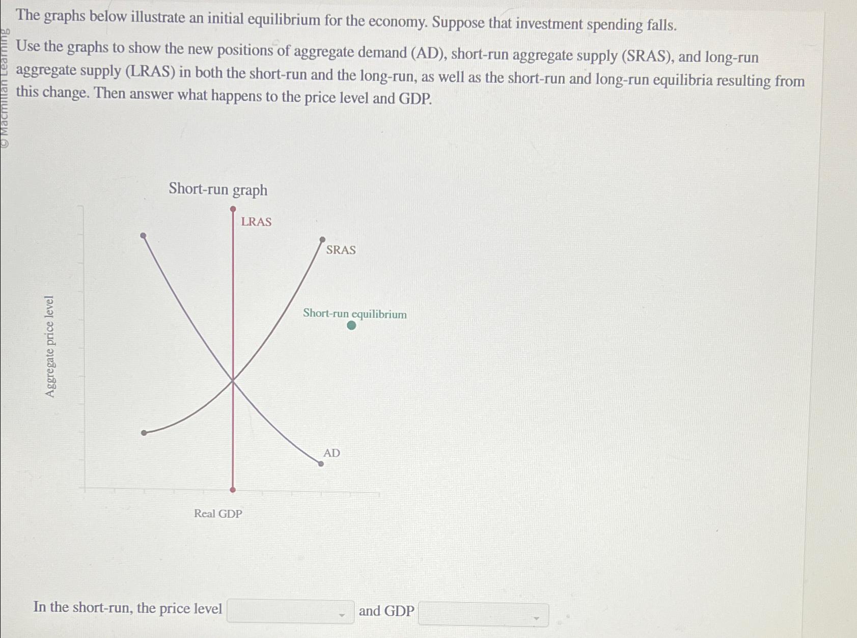 Solved The graphs below illustrate an initial equilibrium | Chegg.com Solved The graphs below illustrate an initial equilibrium | Chegg.com