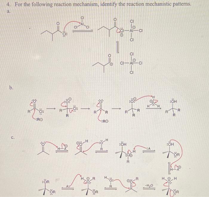 Solved 4. For the following reaction mechanism, identify the | Chegg.com