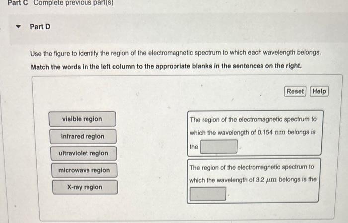 Solved Calculate The Energy Of A Photon Of Wavelength