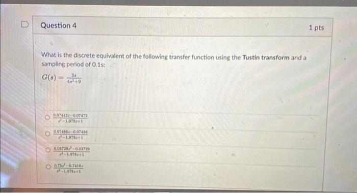 Solved What is the discrete equivalent of the following | Chegg.com
