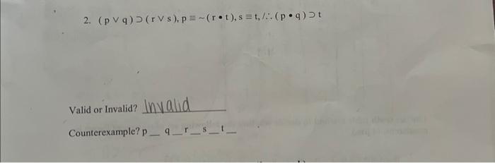 Solved Use the short truth table method to determine whether | Chegg.com
