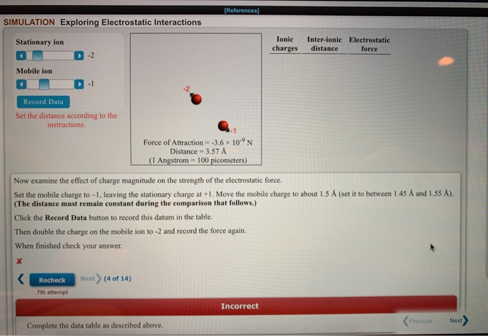 Solved References Simulation Exploring Electrostatic