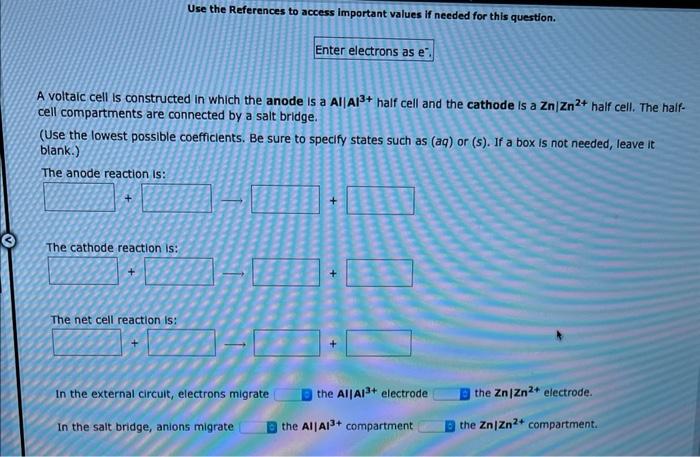 Solved For the following electron-transfer reaction: | Chegg.com