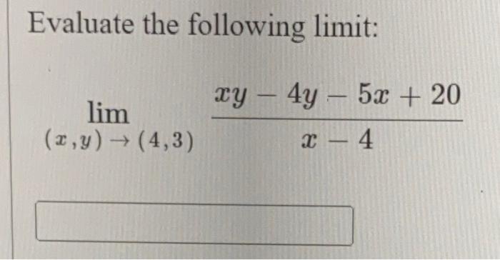 Solved Evaluate the following limit: | Chegg.com