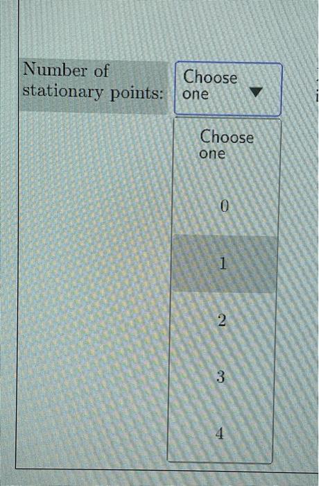 Solved State the coordinates of the intercepts, stationary | Chegg.com