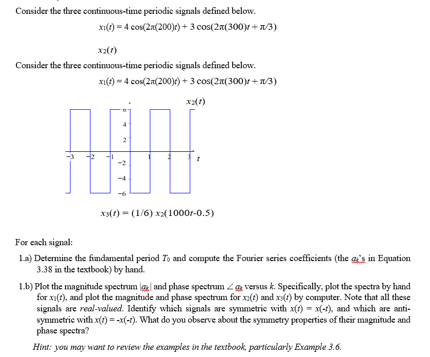 SOLVE FOR X2(t) ﻿and X3(t) ﻿Consider the three | Chegg.com