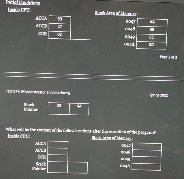 Solved 68HC11 instruction set based question. please help | Chegg.com