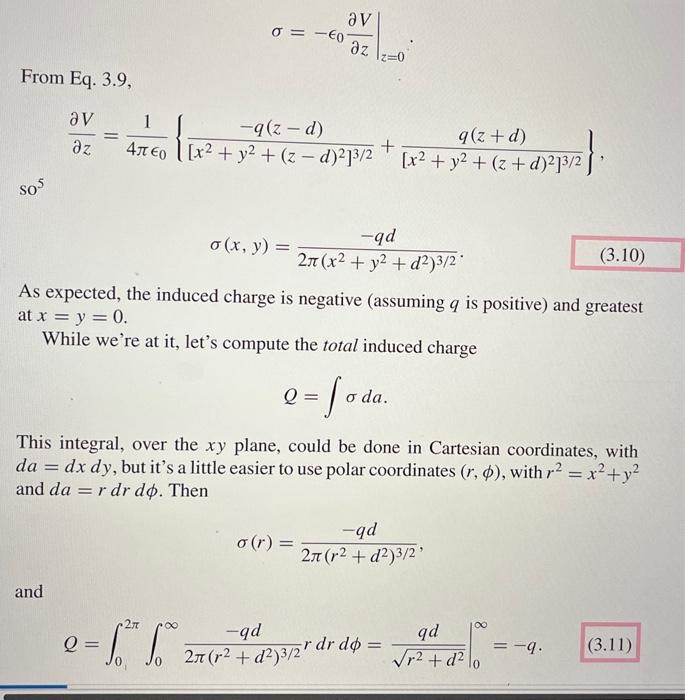 Solved From Eq. 3.9, | Chegg.com