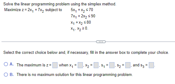 Solved Solve the linear programming problem using the | Chegg.com
