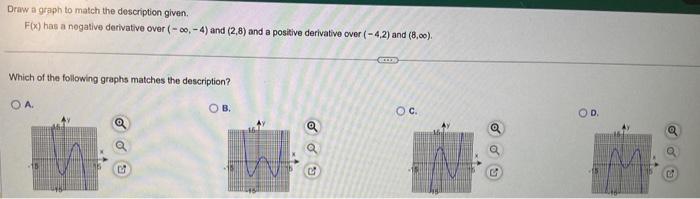Solved Draw in graph to match the description given. F(x) | Chegg.com