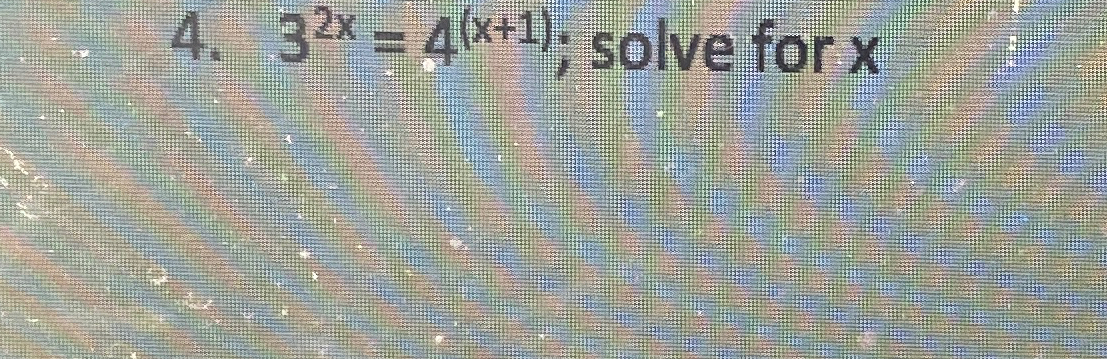 Solved 32x=4(x+1); solve for x | Chegg.com