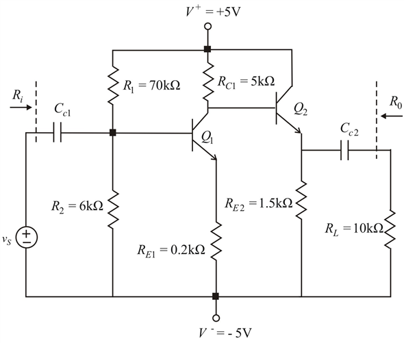 Solved Chapter 6 Problem 15e Solution Microelectronics Circuit Analysis And Design 4th