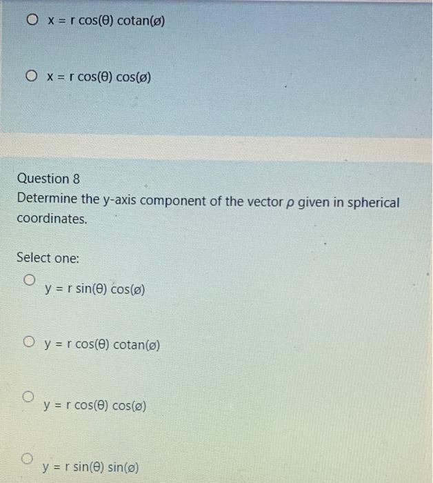 Solved Determine the x-axis component of the vector ρ given | Chegg.com
