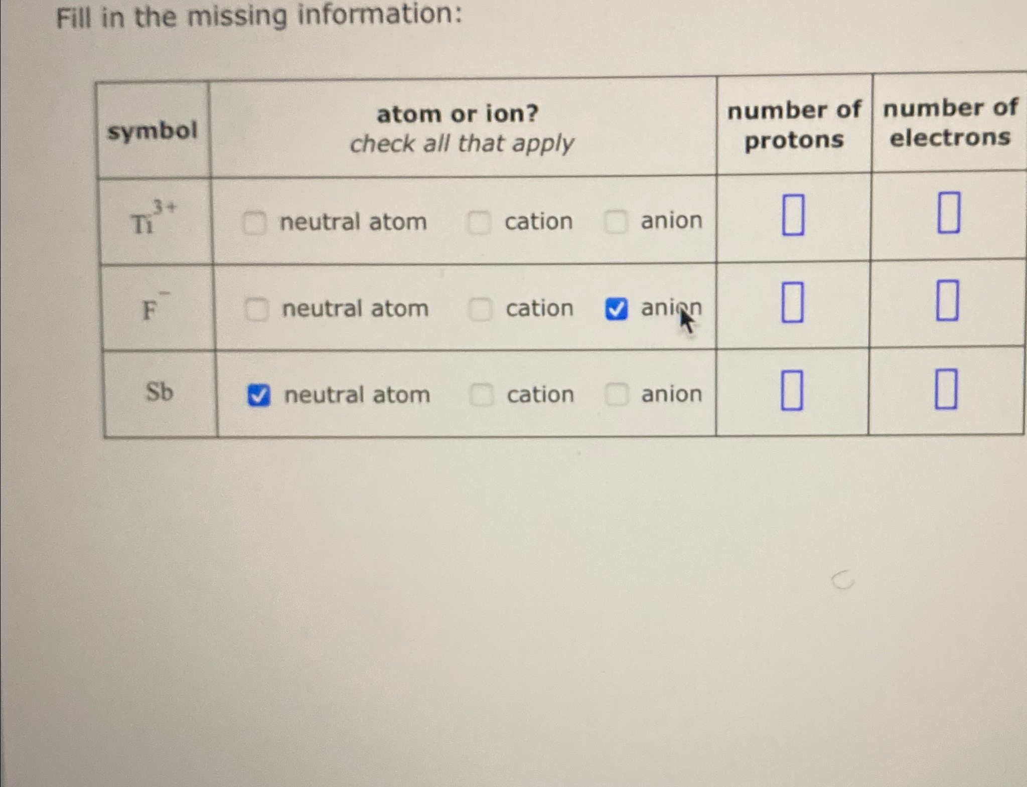 Solved Fill in the missing | Chegg.com