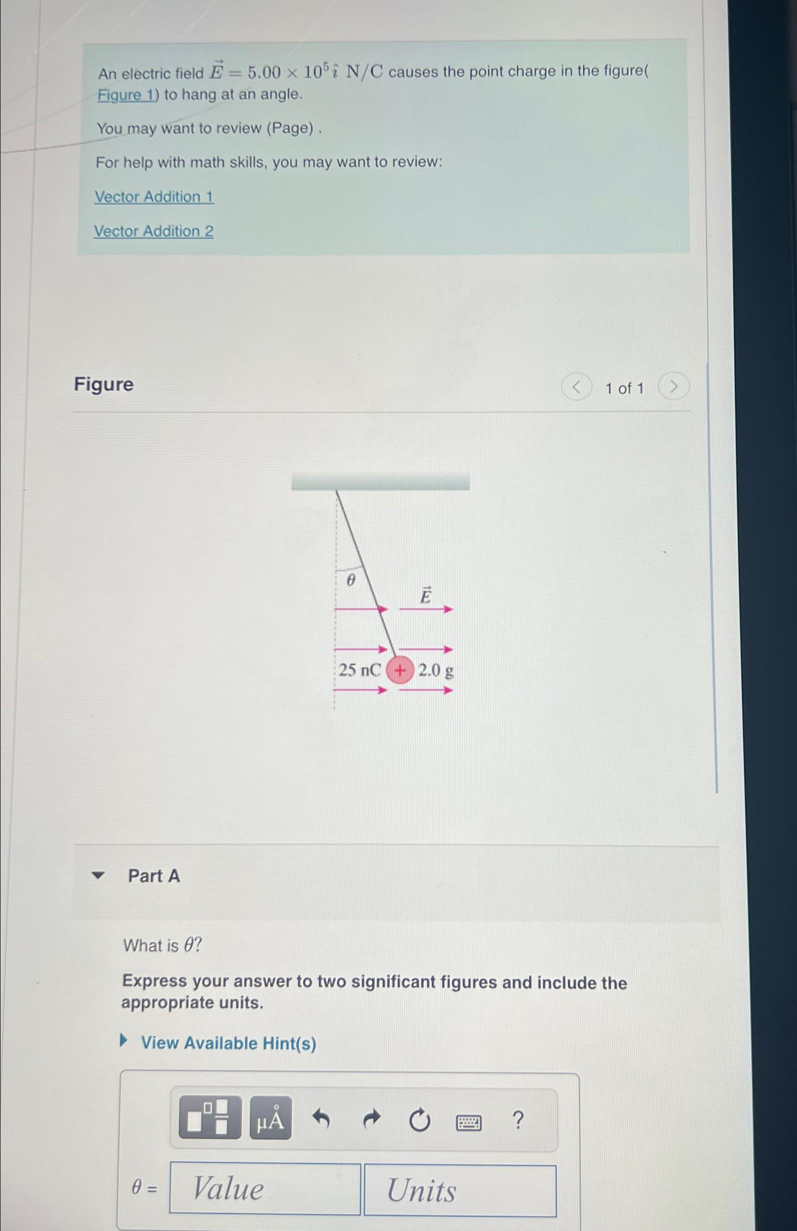Solved An electric field vec(E)=5.00×105hat(ı)NC ﻿causes the | Chegg.com