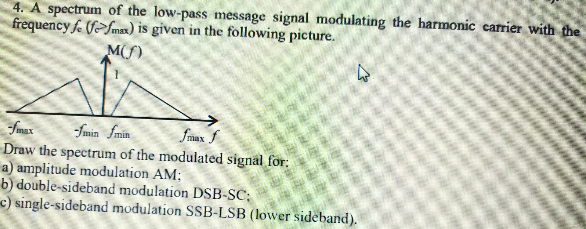[Solved]: help needed 4. A spectrum of the low-pa