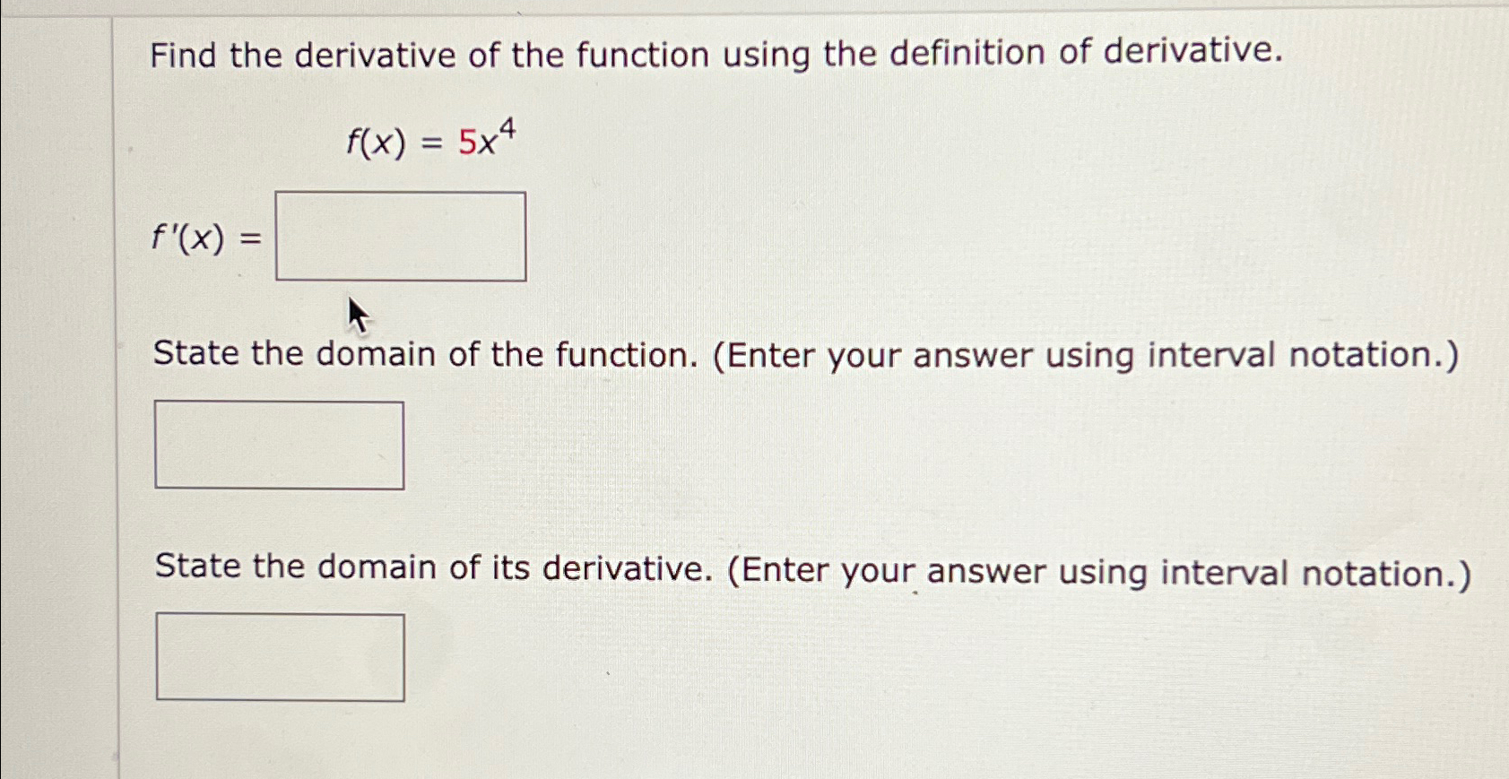 Solved Find the derivative of the function using the | Chegg.com