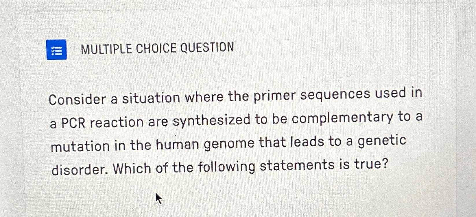 Solved MULTIPLE CHOICE QUESTIONConsider a situation where | Chegg.com