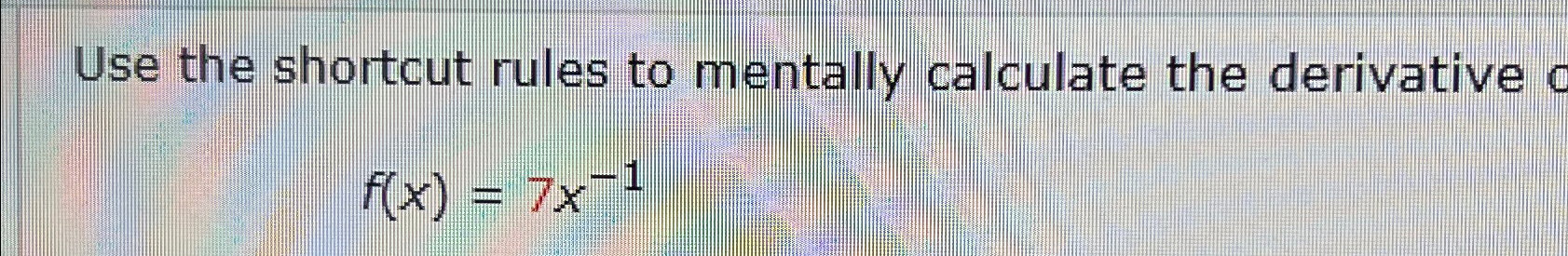 Solved Use the shortcut rules to mentally calculate the | Chegg.com