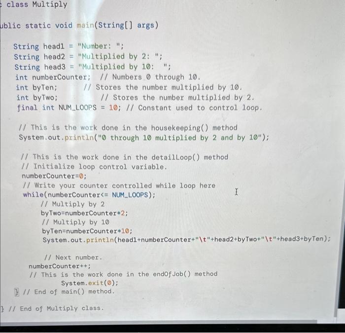 Solved Using a CounterControlled while Loop Summary In this | Chegg.com