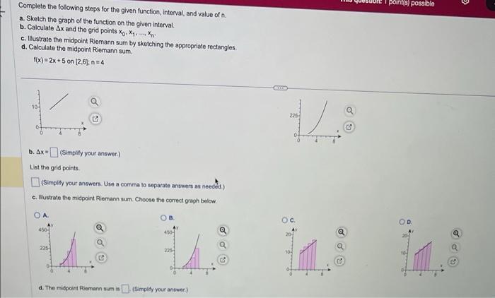 Solved Complete the following steps for the given function, | Chegg.com