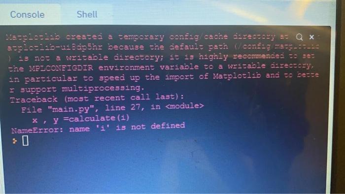 Solved 5 CO 1 import matplotlib.pyplot as plt 2 import math | Chegg.com