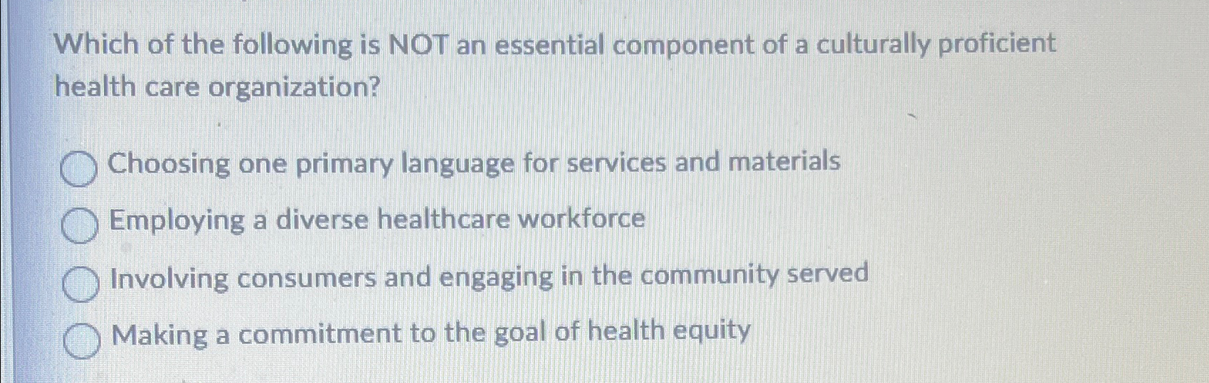 Solved Which of the following is NOT an essential component | Chegg.com